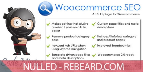 397 - [Nulled] Woocommerce SEO v1.1.4 - Wordpress, Плагины на rebeard.com